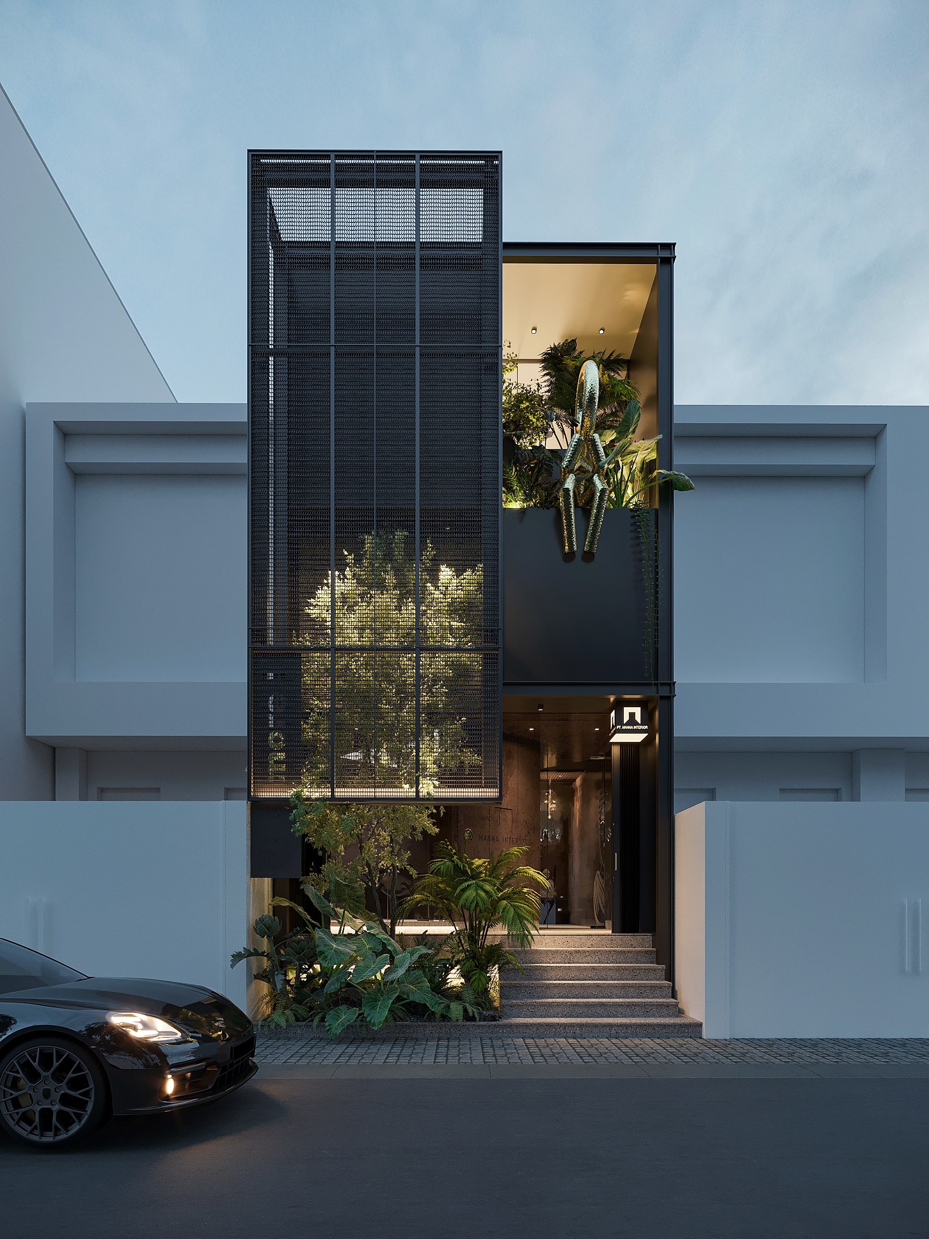 Living Facade and Working Calm: Design Breakdown Fasad Kantor MANNA ...